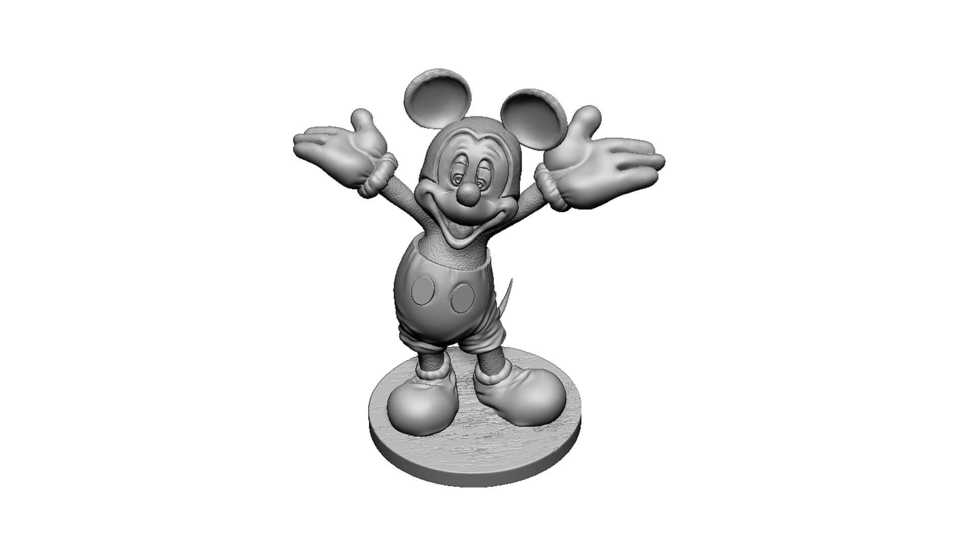 Mickey Mouse Classic for 3D Printing by naeem32