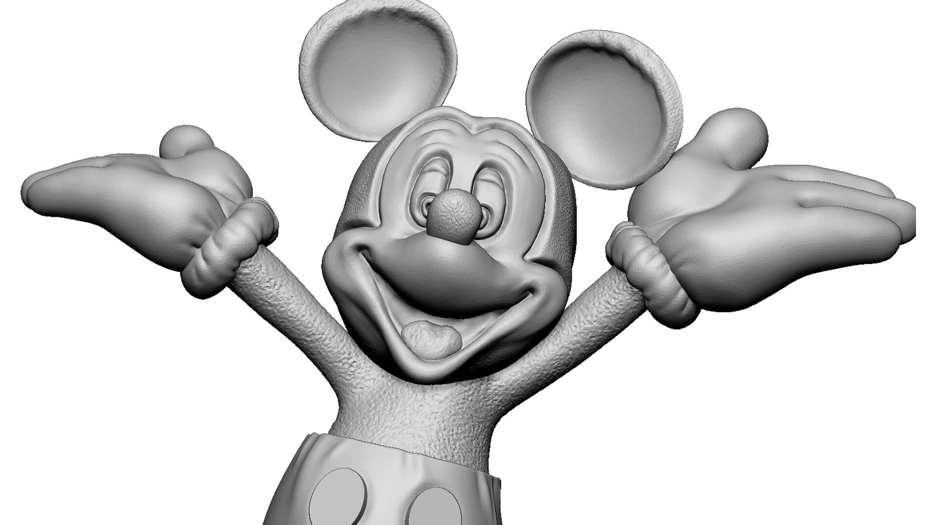 Mickey Mouse Classic for 3D Printing by naeem32