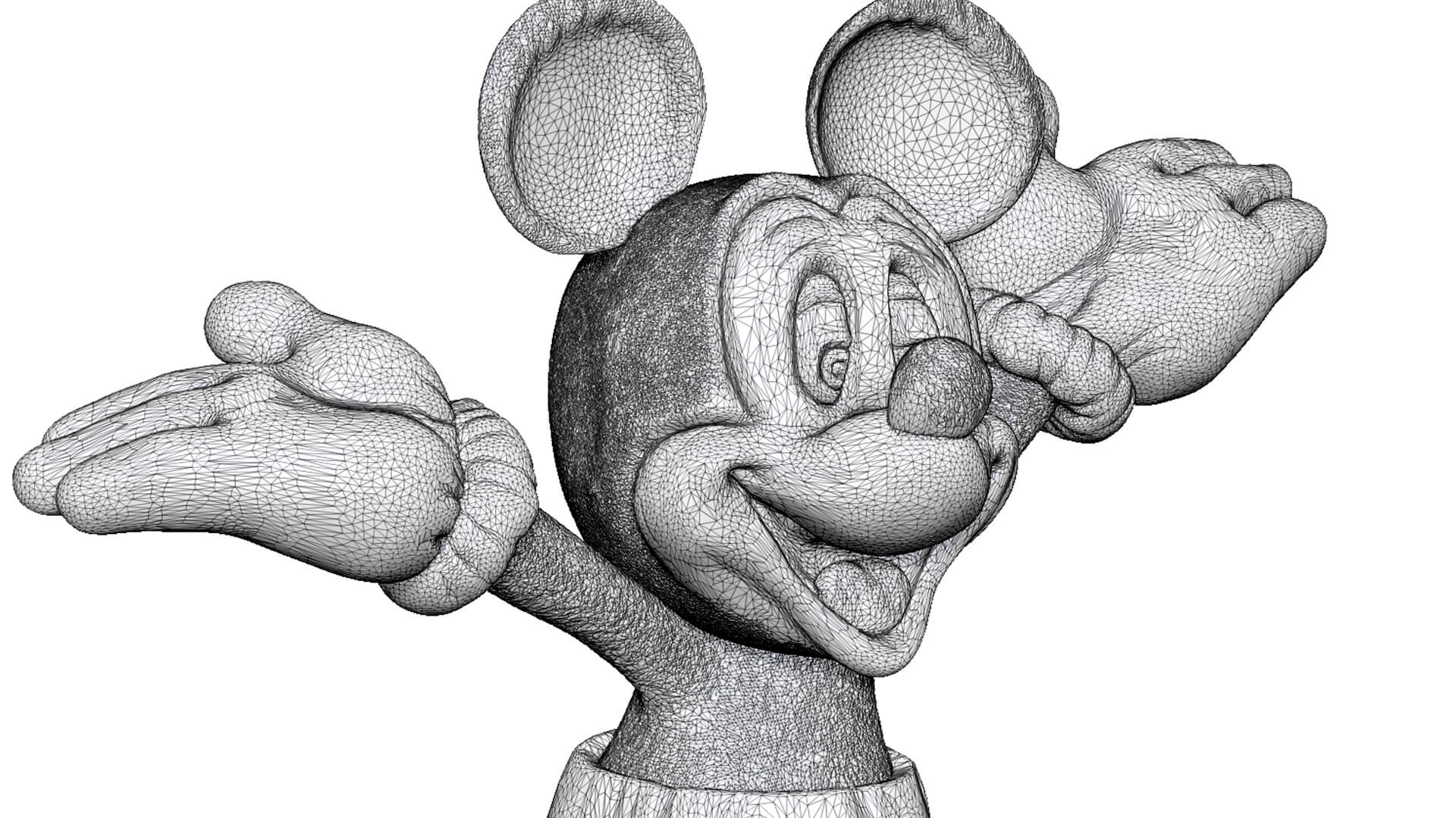 Mickey Mouse Classic for 3D Printing by naeem32