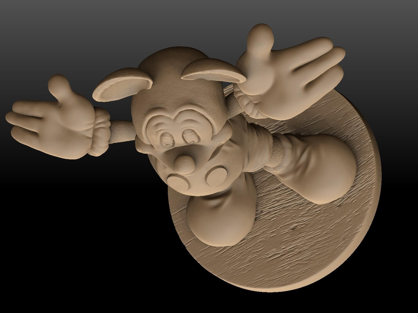 Mickey Mouse Classic for 3D Printing by naeem32