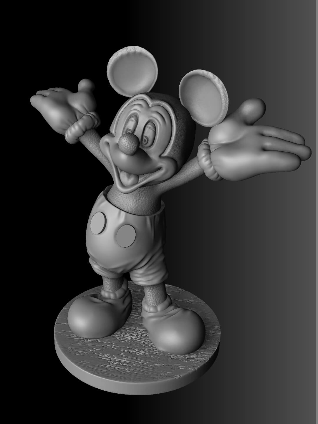 Mickey Mouse Classic for 3D Printing by naeem32