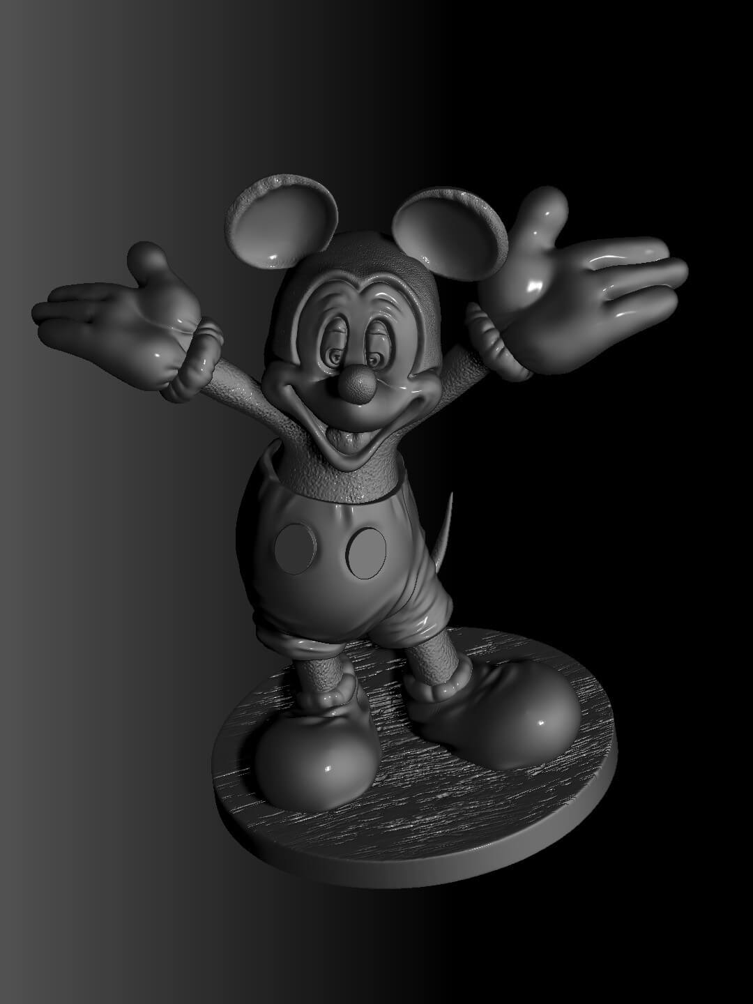 Mickey Mouse Classic for 3D Printing by naeem32