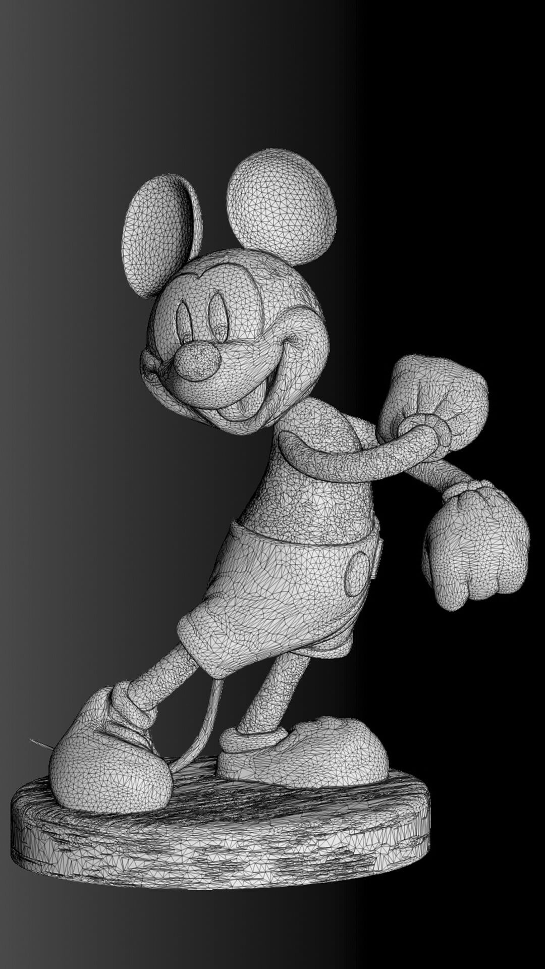 Mickey Mouse Happy - 3D Model by naeem32