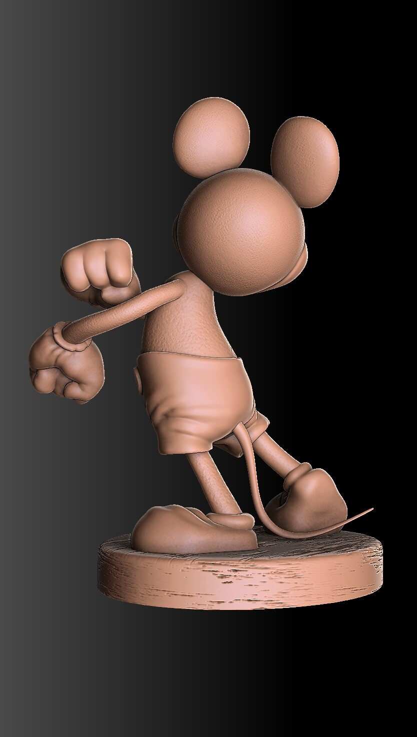 Mickey Mouse Happy - 3D Model by naeem32