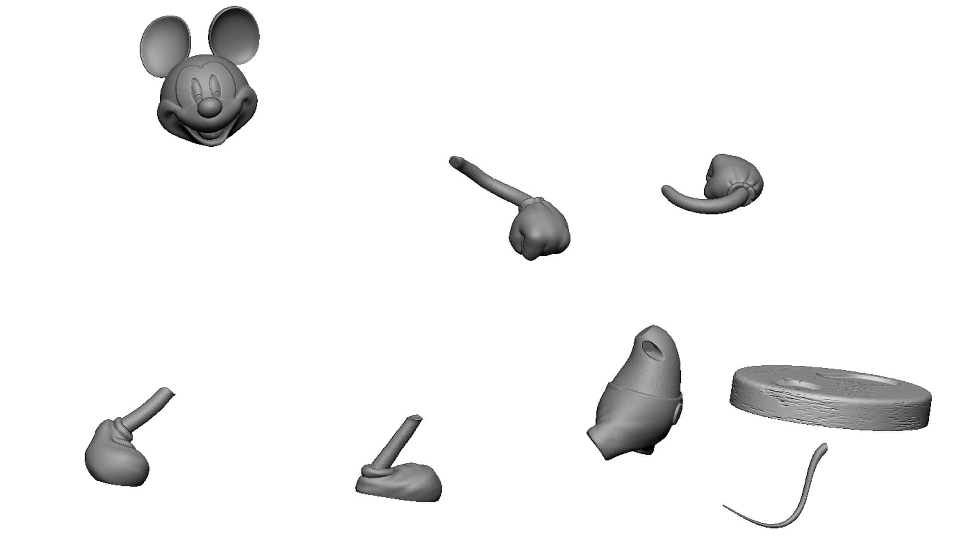 Mickey Mouse Happy - 3D Model by naeem32