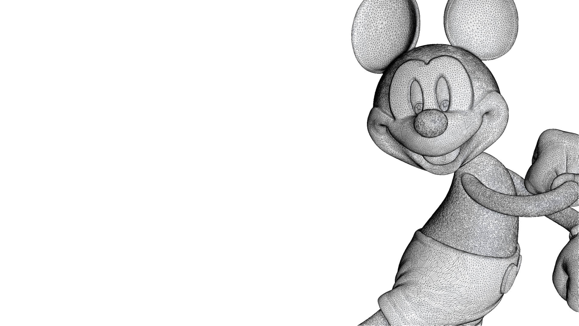 Mickey Mouse Happy - 3D Model by naeem32