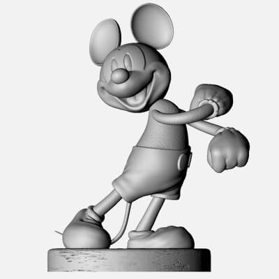Mickey Mouse Happy - 3D Model by naeem32