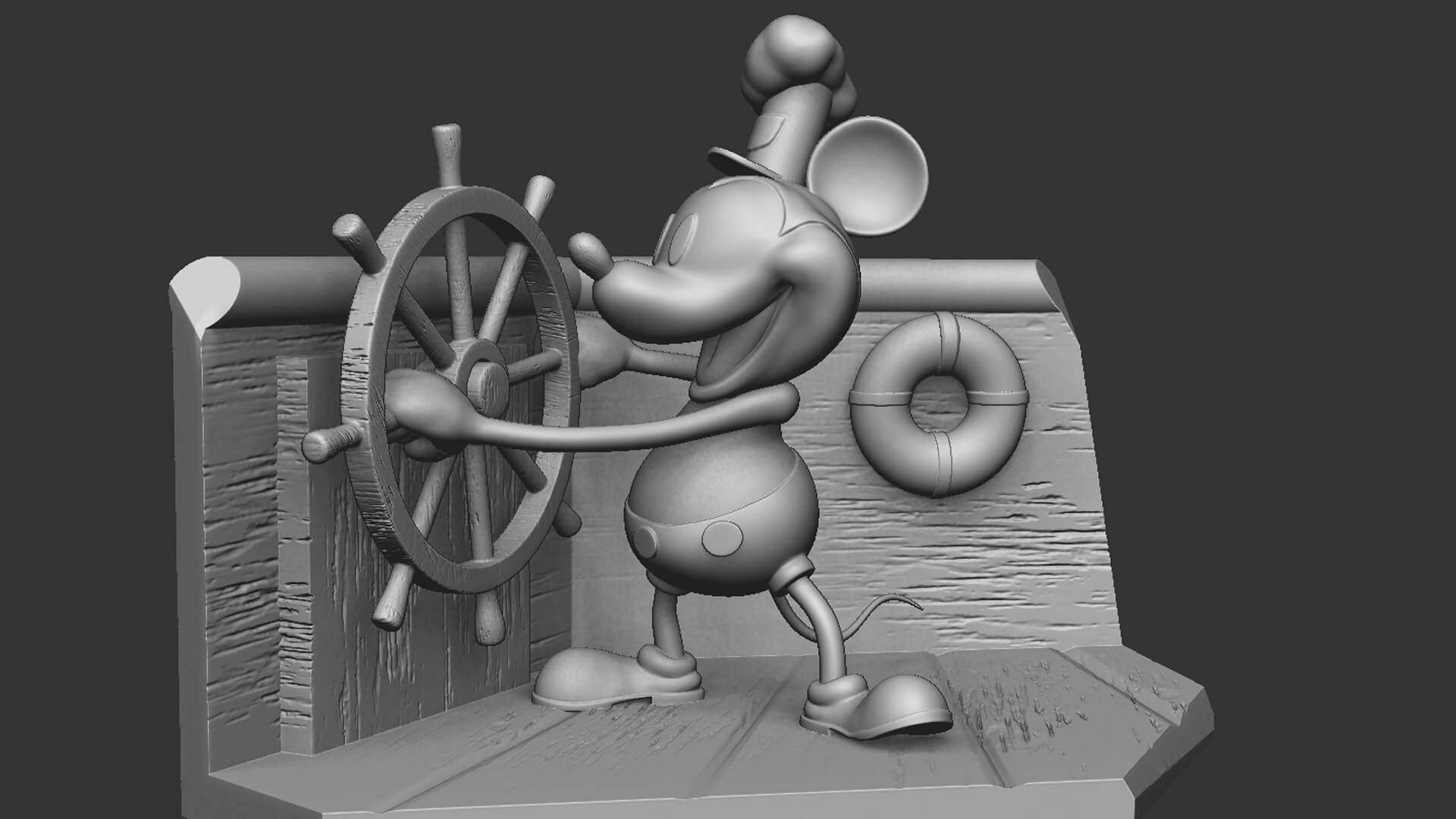 Mickey Mouse Original 1928 for 3D Printing Stl by naeem32