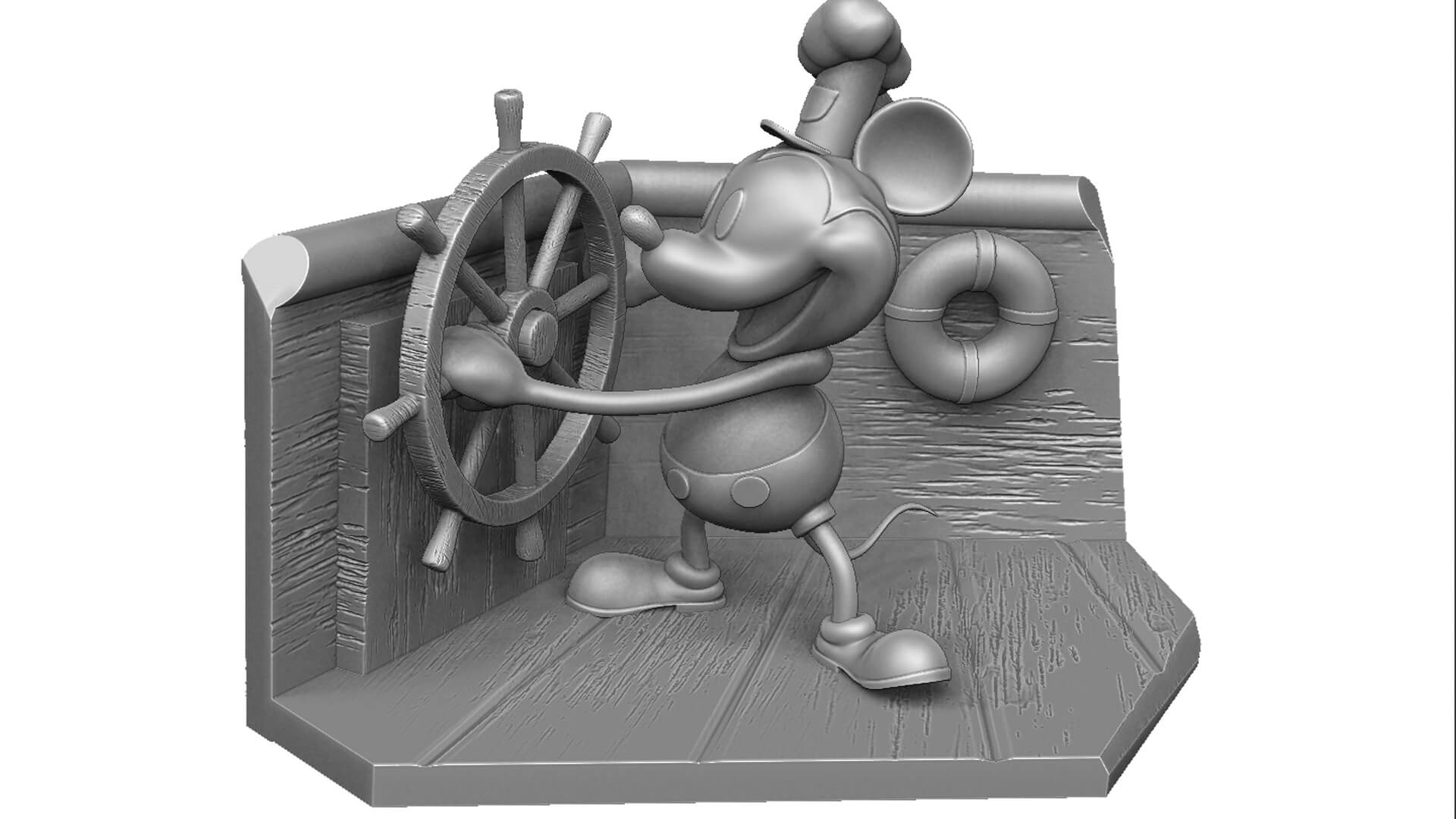 Mickey Mouse Original 1928 for 3D Printing Stl by naeem32