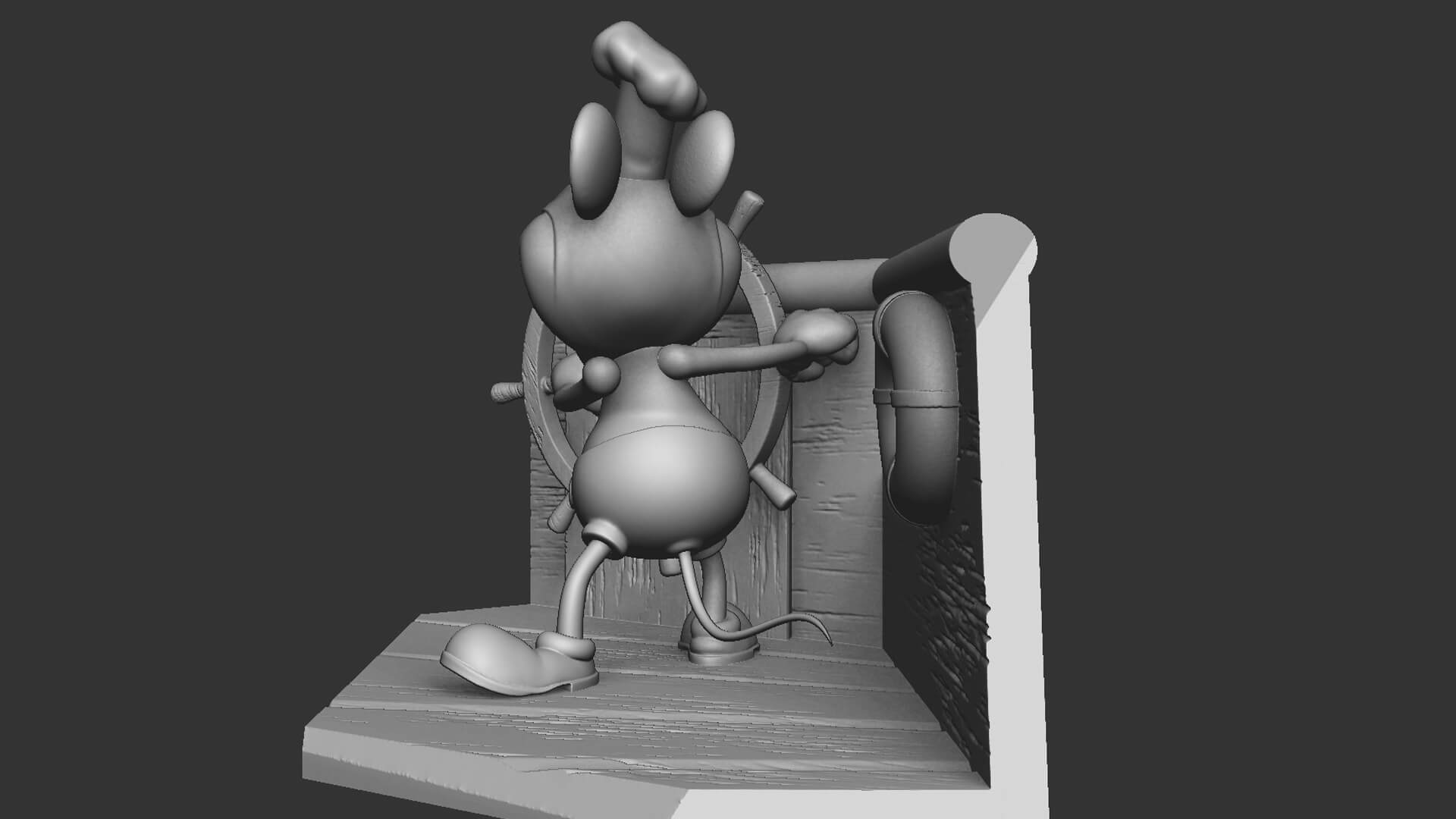 Mickey Mouse Original 1928 - 3D Model by naeem32