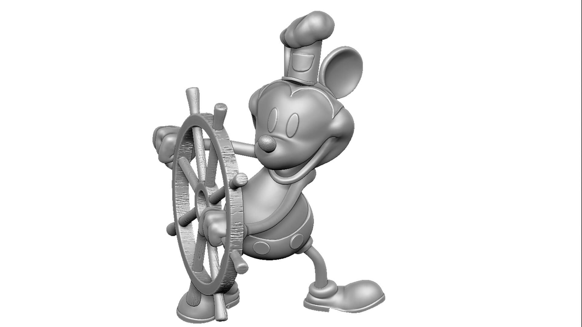 Mickey Mouse Original 1928 for 3D Printing Stl by naeem32