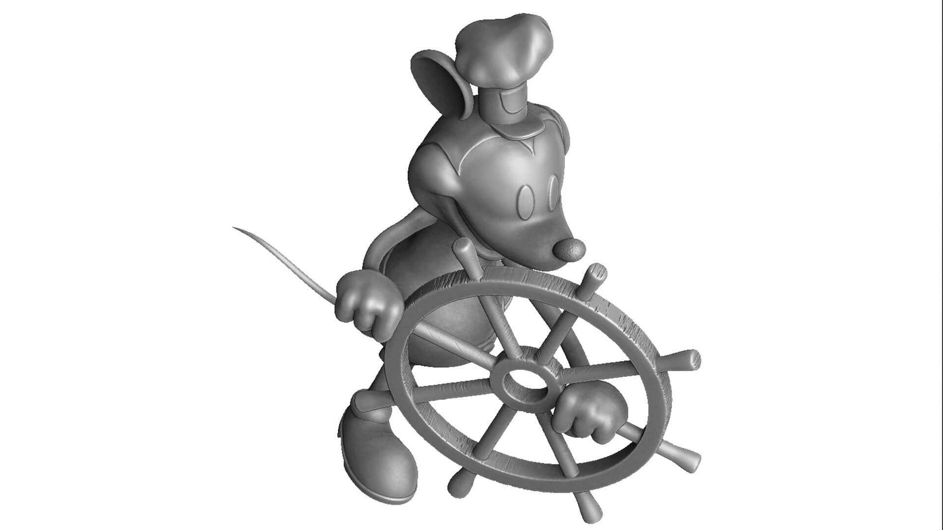 Mickey Mouse Original 1928 - 3D Model by naeem32