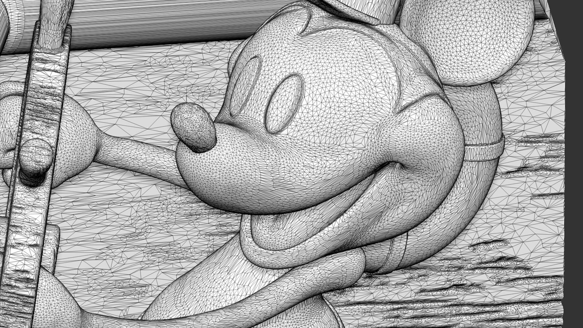 Mickey Mouse Original 1928 - 3D Model by naeem32