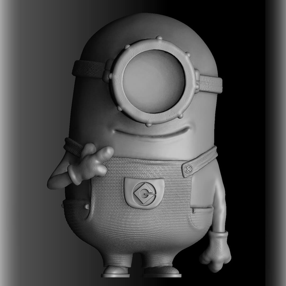 Minion Carl - 3D Model by naeem32