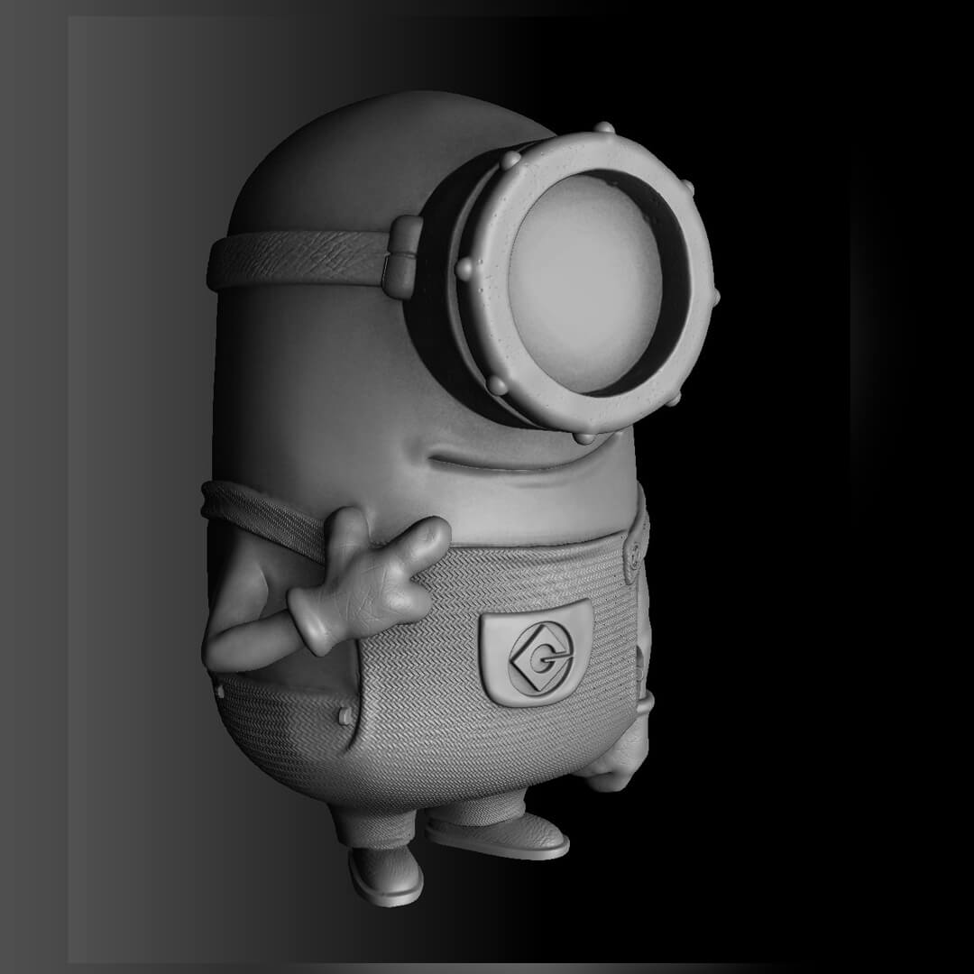 Minion Carl - 3D Model by naeem32