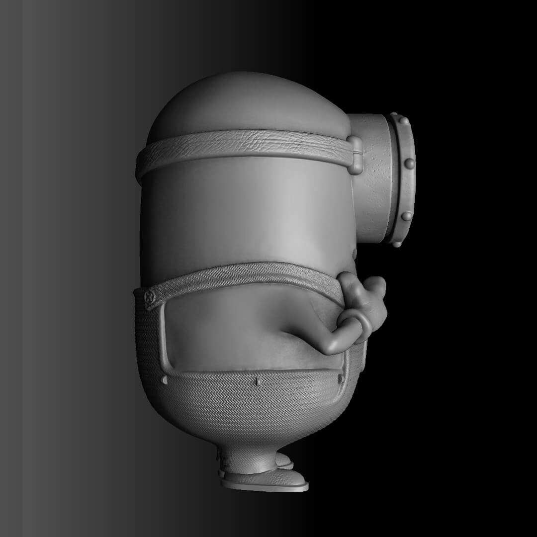 Minion Carl - 3D Model by naeem32