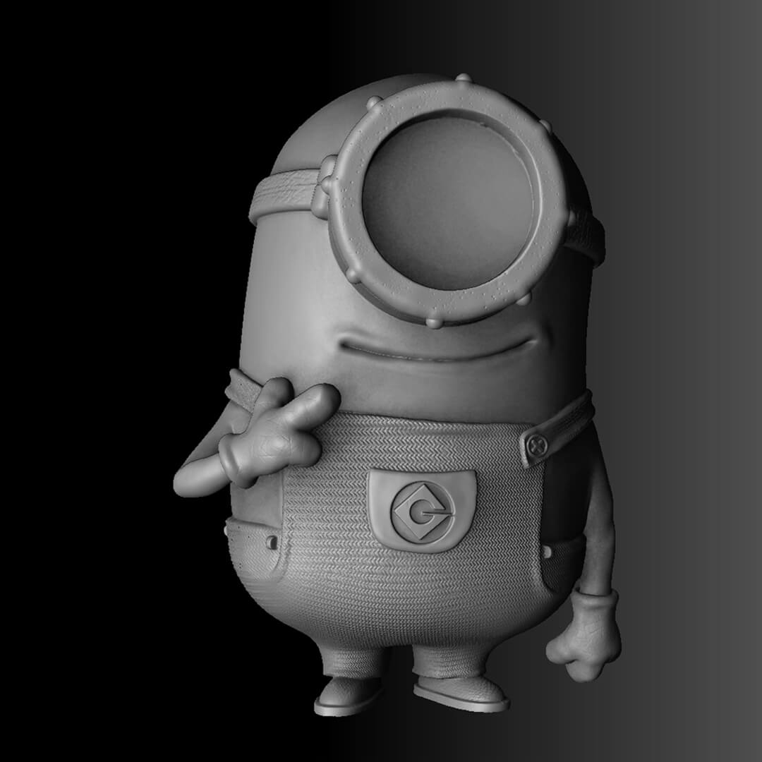 Minion Carl - 3D Model by naeem32