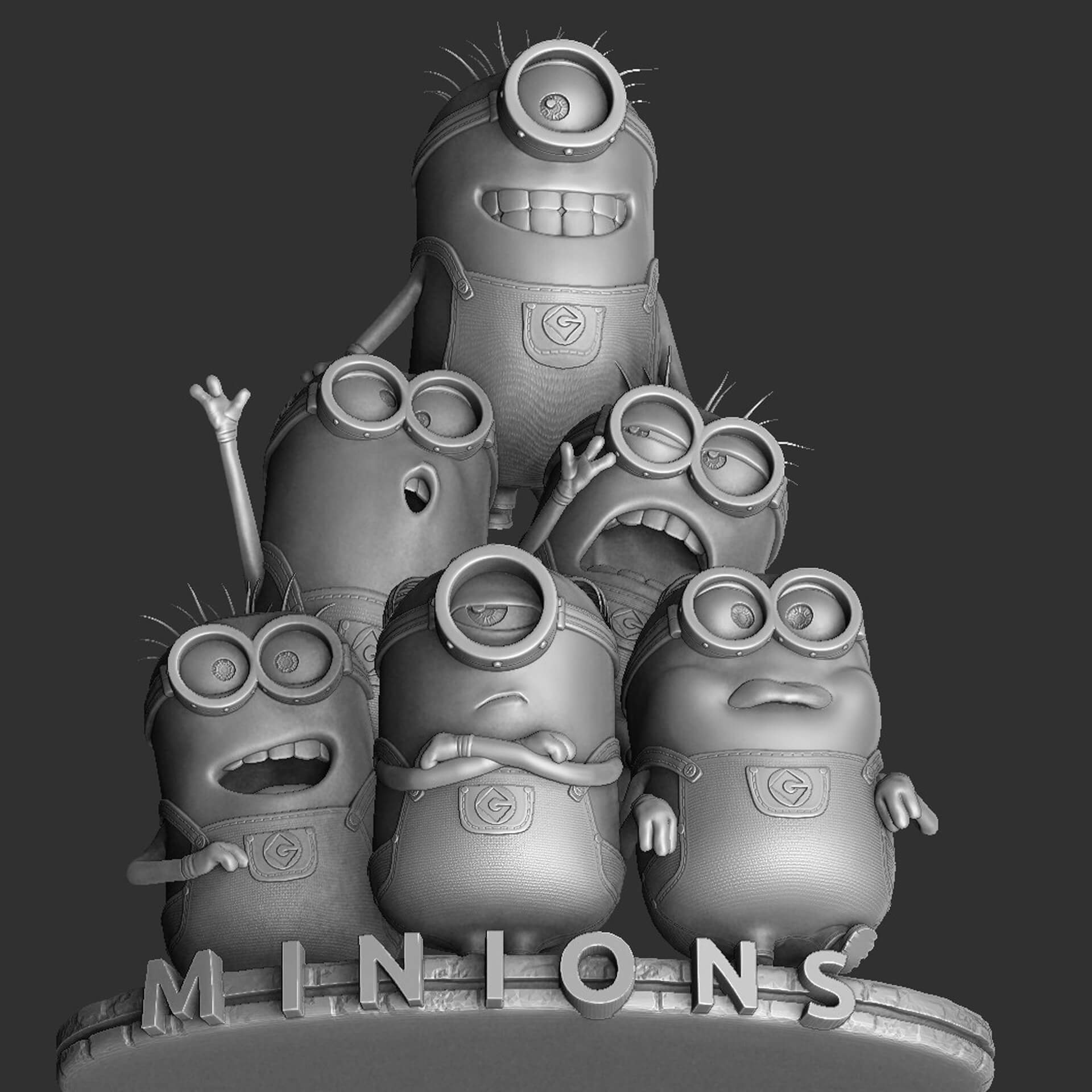 Minions Combo for 3D Printing Stl by naeem32