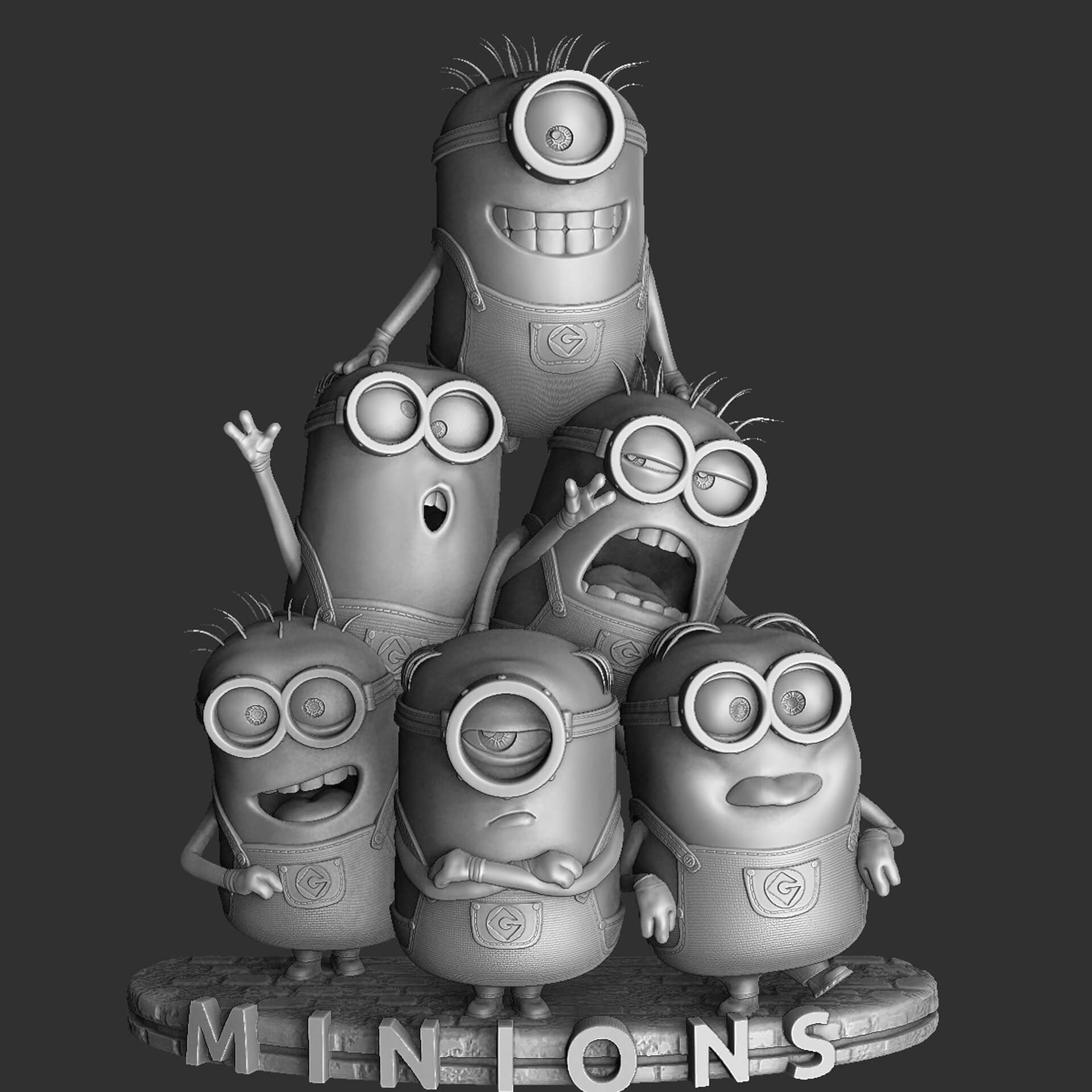 Minions Combo for 3D Printing Stl by naeem32