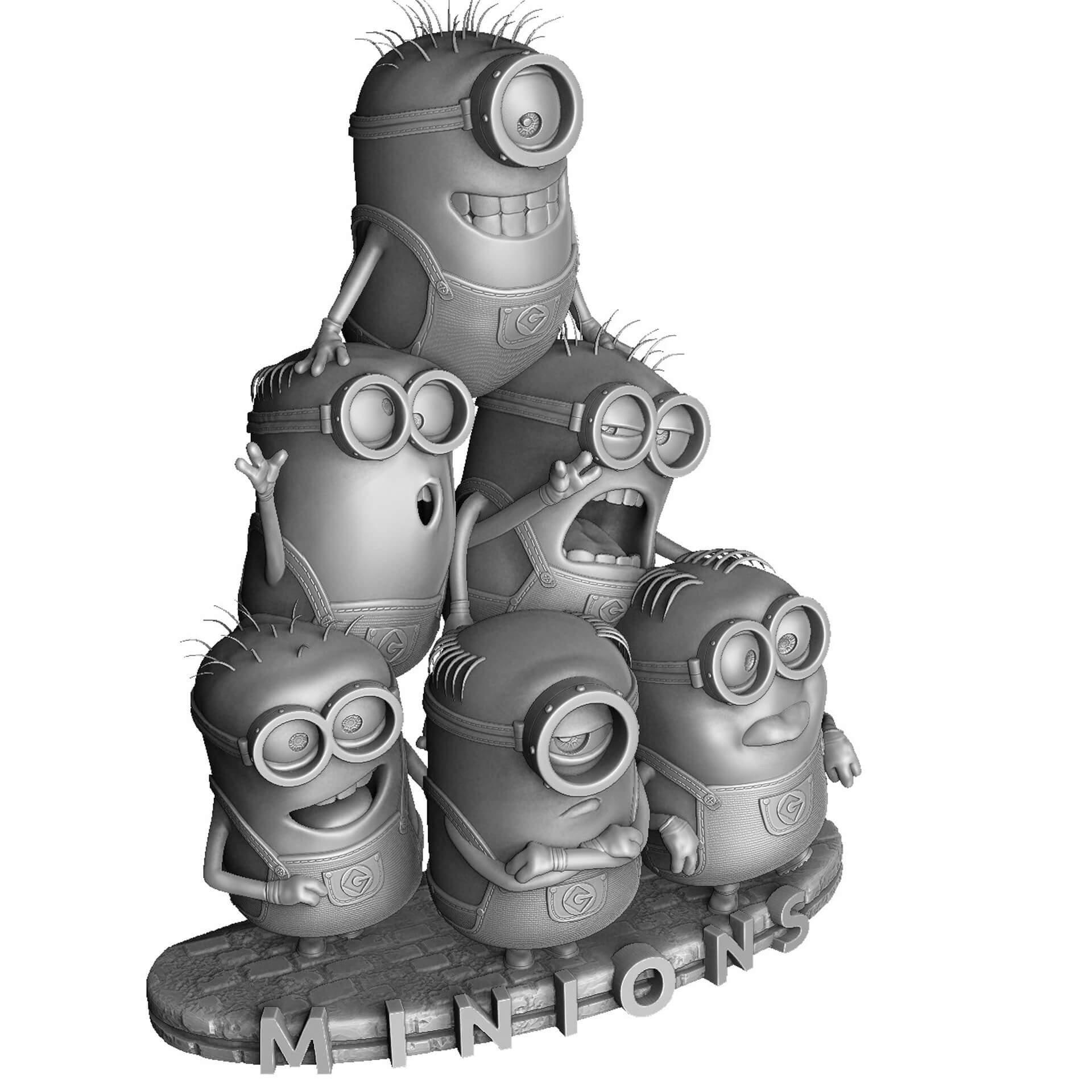Minions Combo for 3D Printing Stl by naeem32