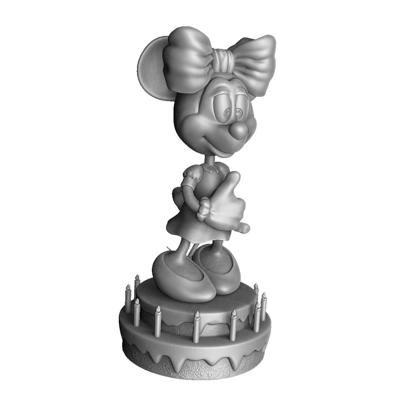 Minnie Mouse OK for 3D Printing Stl by naeem32
