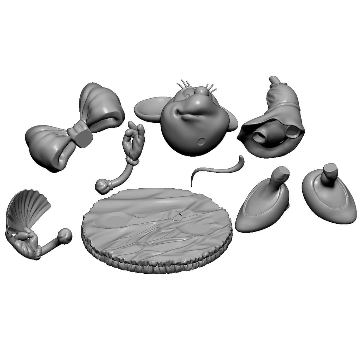 Minnie Mouse Dancing for 3D Printing Stl by naeem32