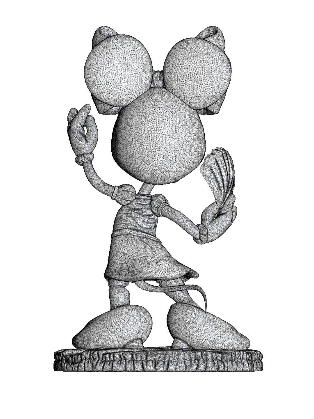 Minnie Mouse Dancing for 3D Printing Stl by naeem32