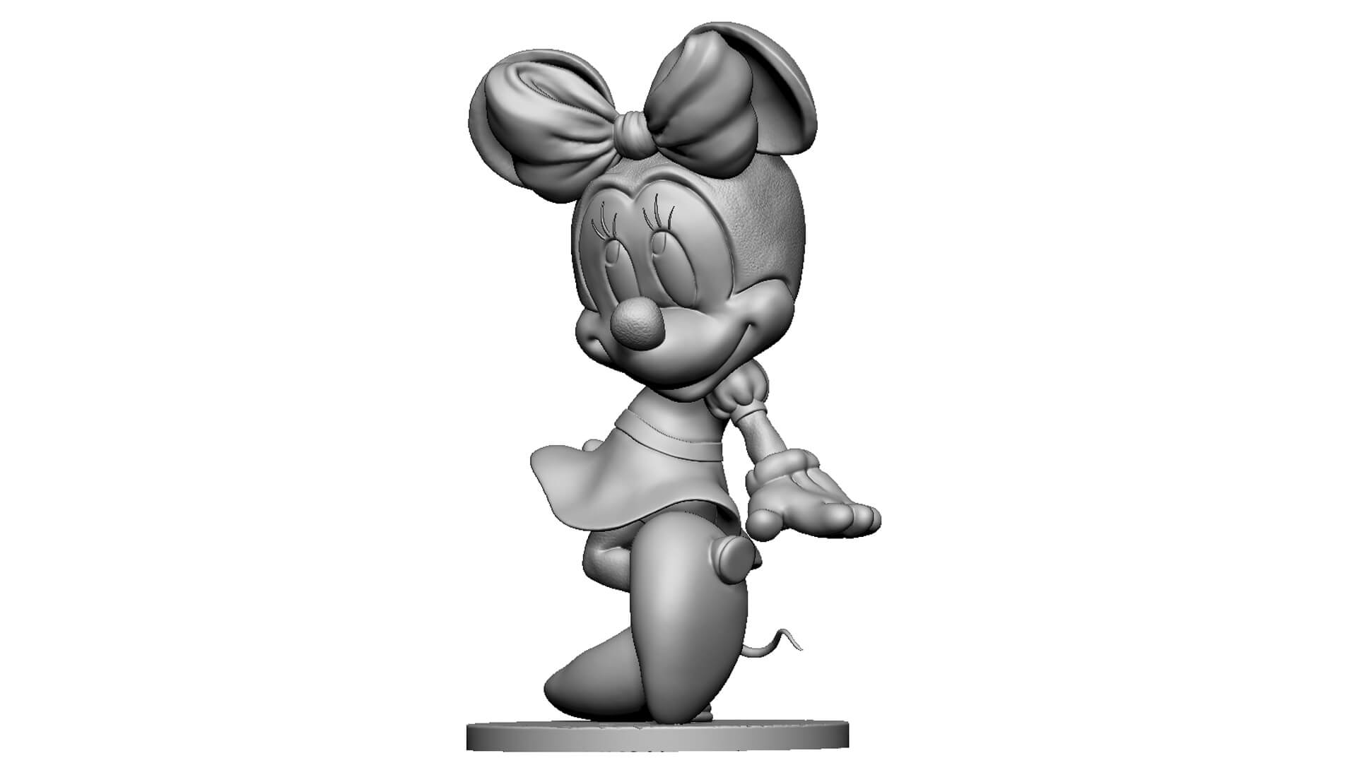 Minnie Mouse for 3D Printing Stl by naeem32