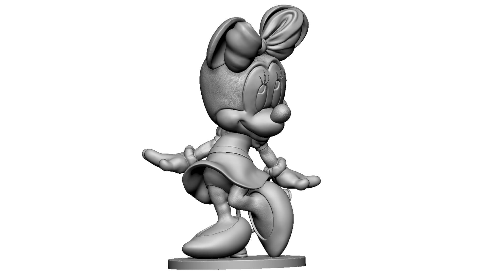 Minnie Mouse for 3D Printing Stl by naeem32