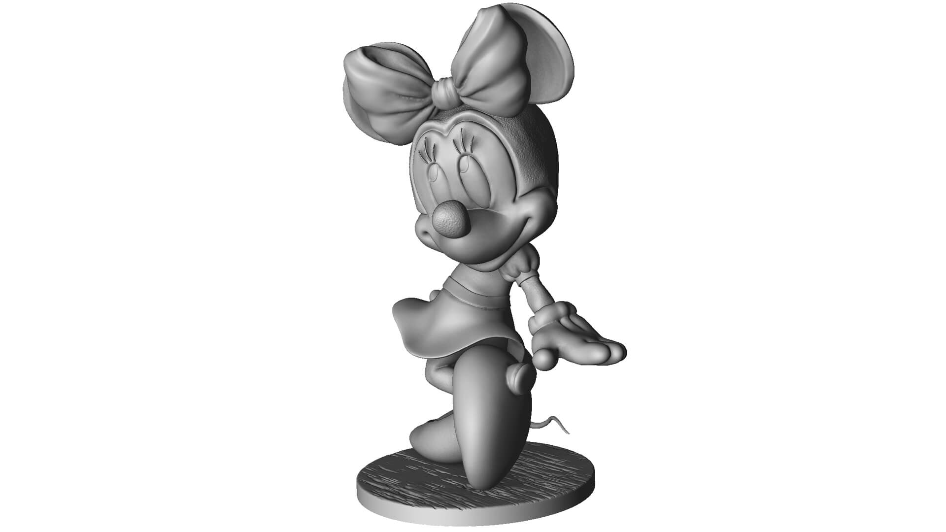 Minnie Mouse for 3D Printing Stl by naeem32