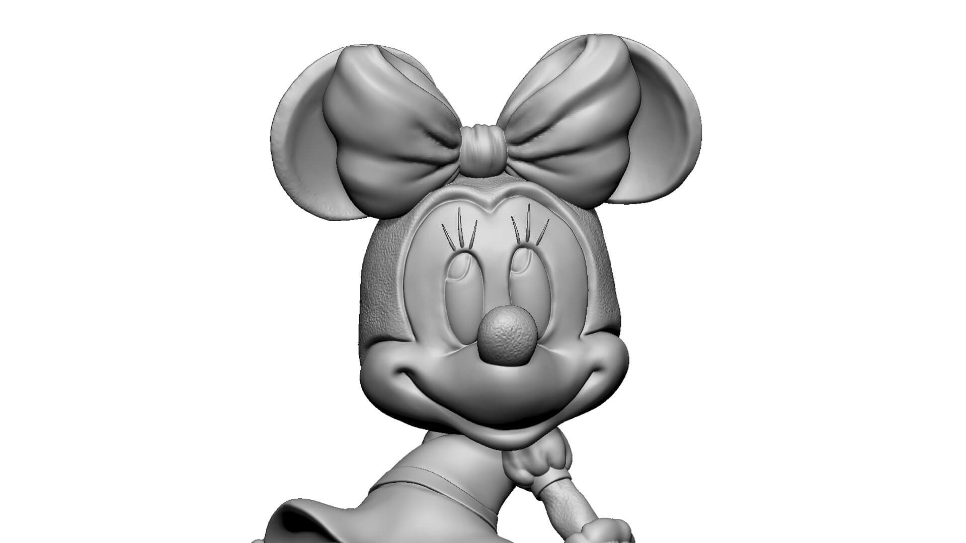 Minnie Mouse for 3D Printing Stl by naeem32