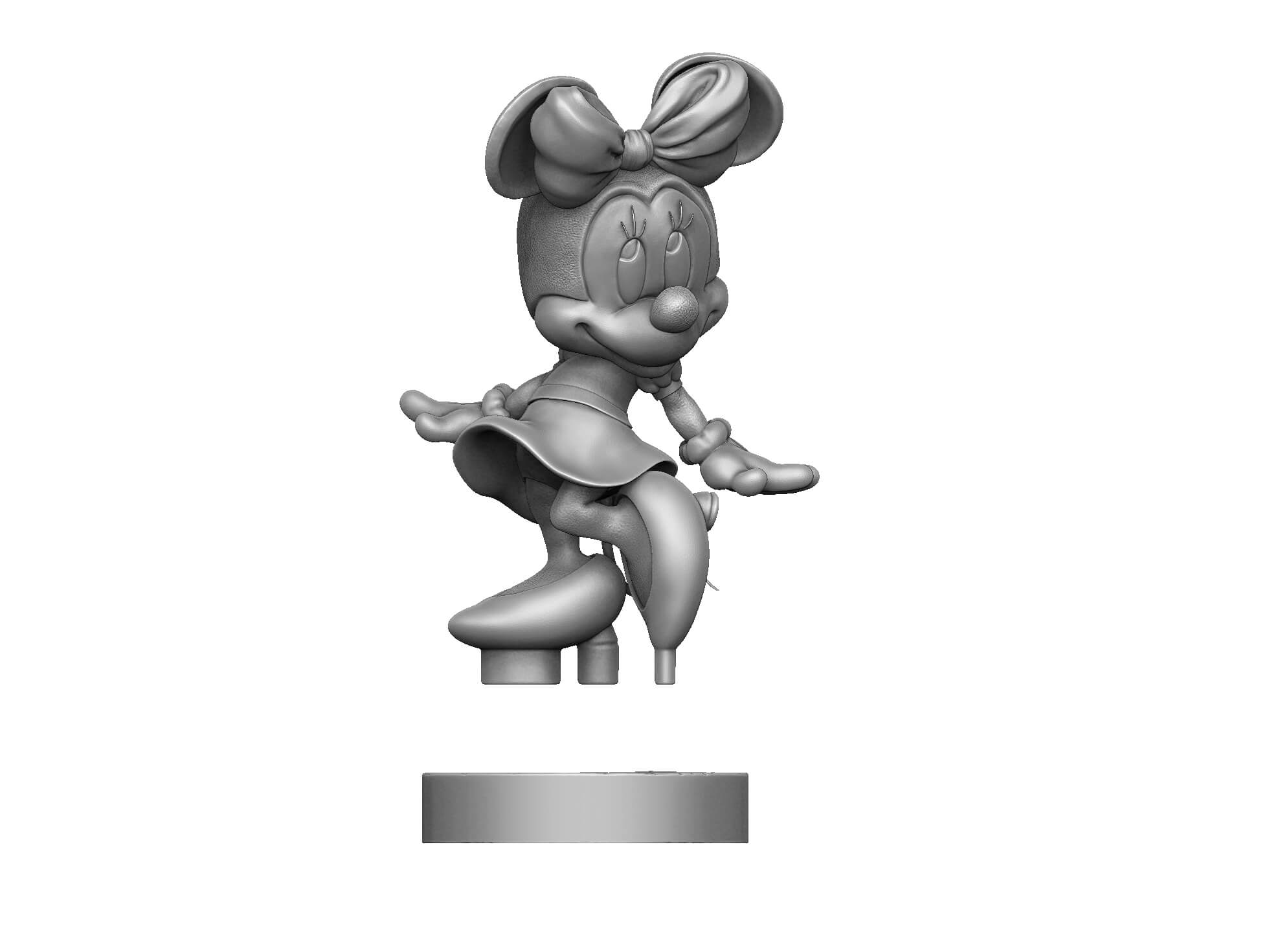 Minnie Mouse for 3D Printing Stl by naeem32