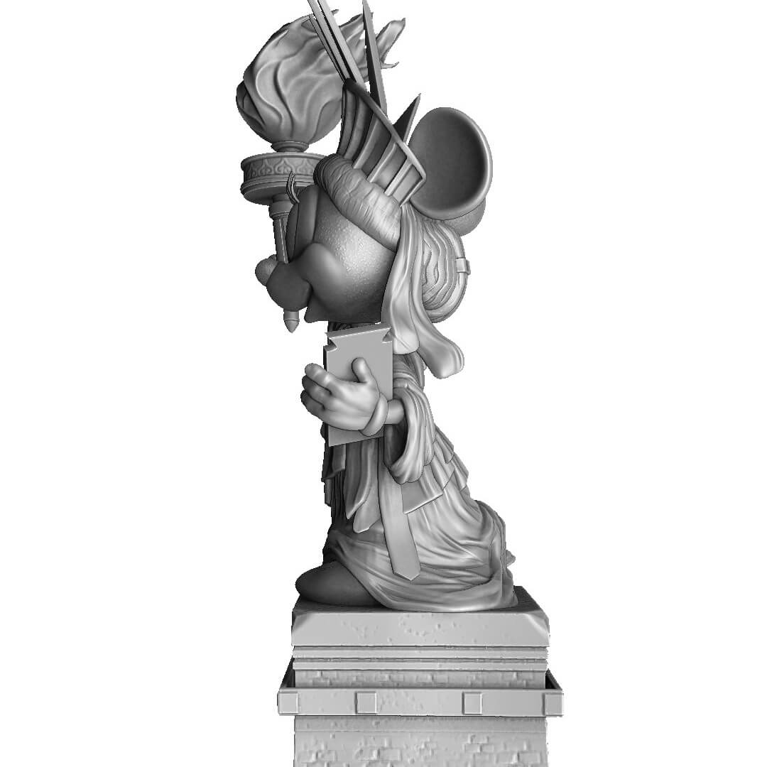 Minnie Mouse Liberty for 3D Printing Stl by naeem32