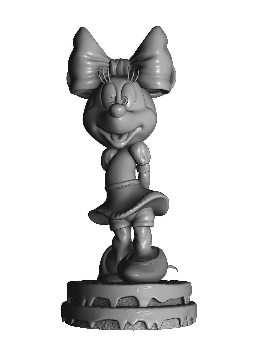 Minnie Mouse Shy for 3D Printing Stl by naeem32