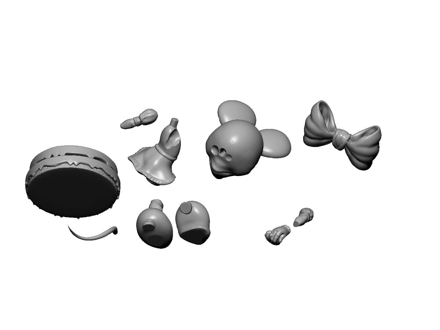 Minnie Mouse Shy for 3D Printing Stl by naeem32