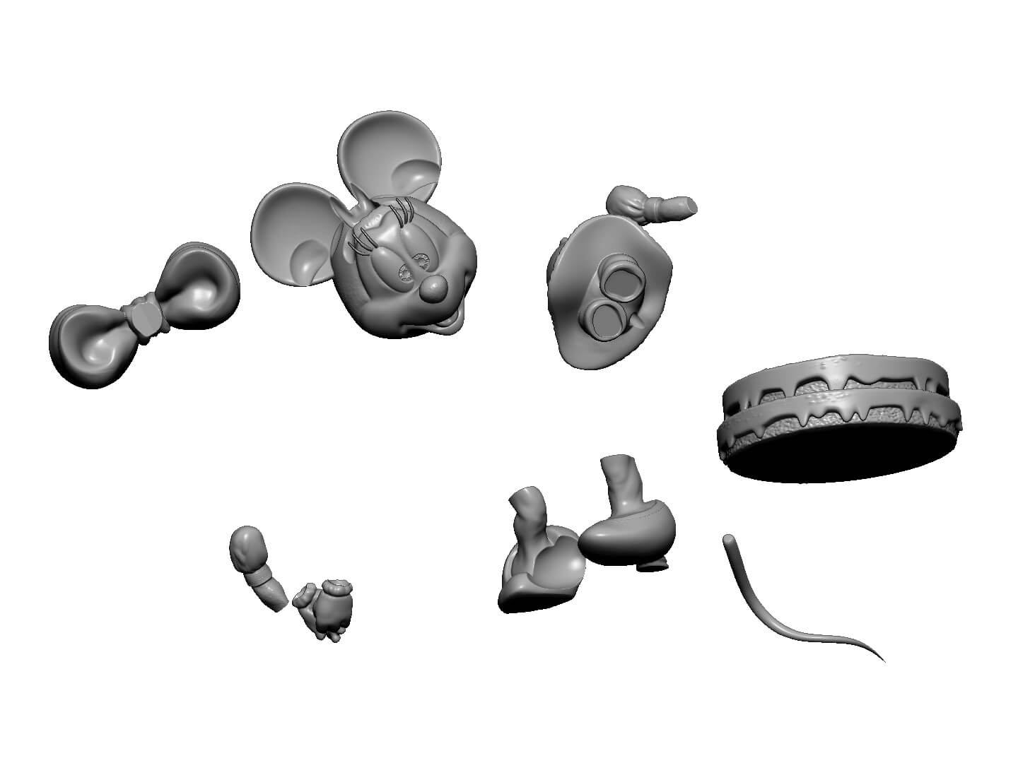 Minnie Mouse Shy for 3D Printing Stl by naeem32