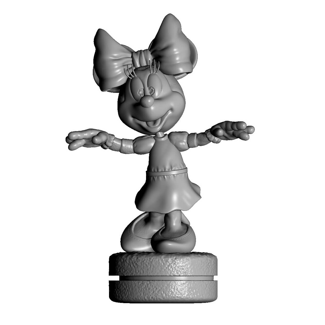Minnie Mouse Wua-La 3D Model by naeem32