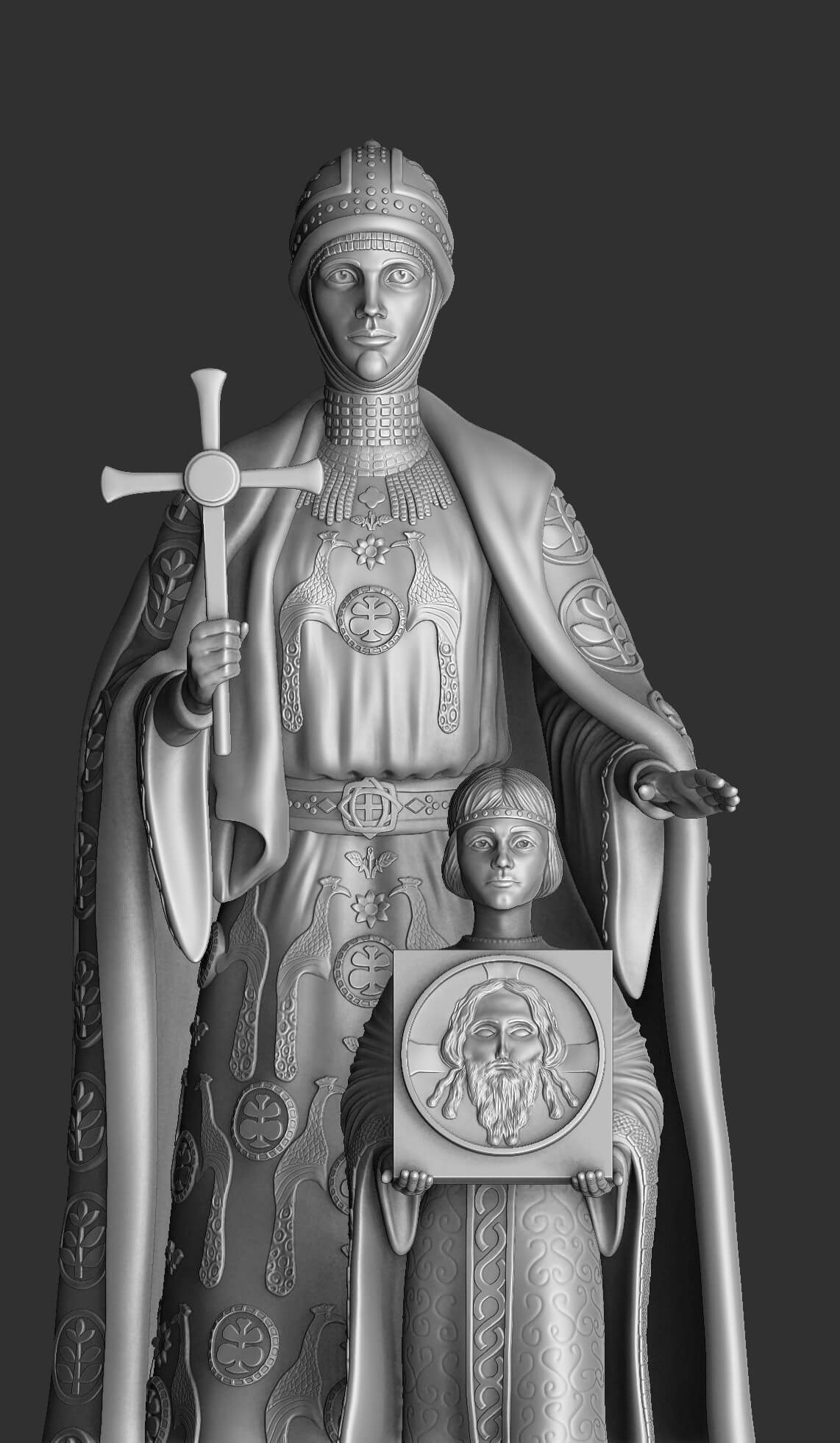 Monument To Princess Olga - 3D Model by naeem32