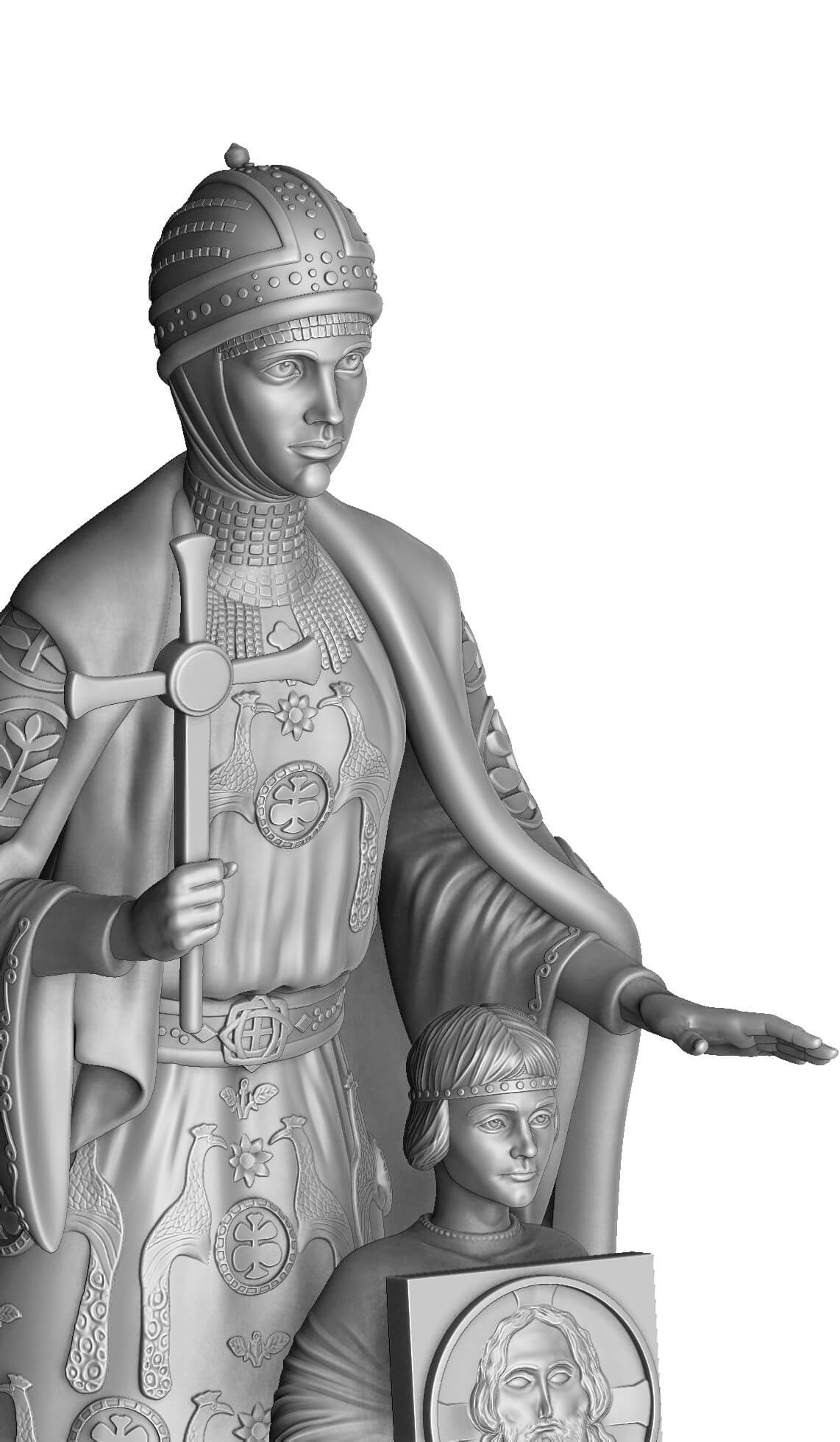 Monument To Princess Olga - 3D Model by naeem32