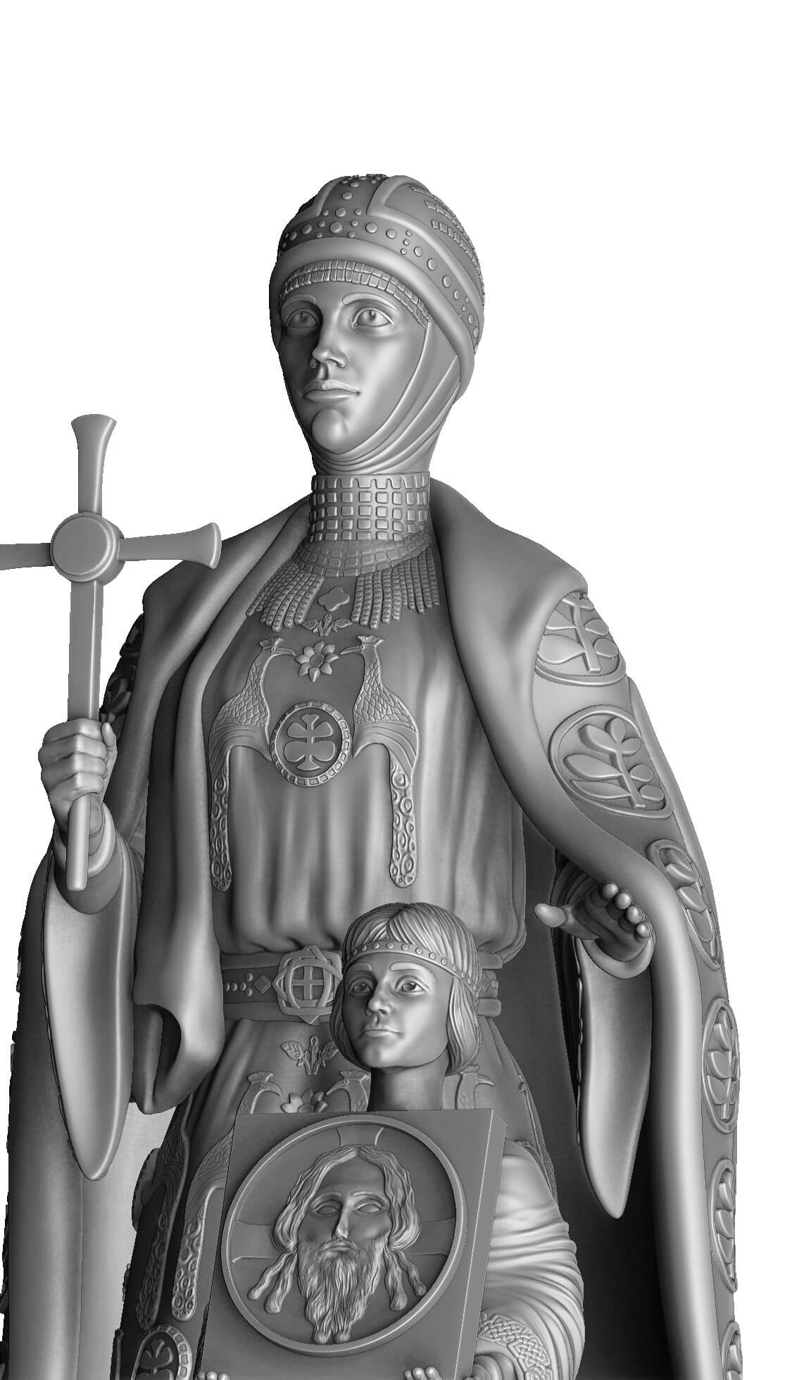 Monument To Princess Olga - 3D Model by naeem32