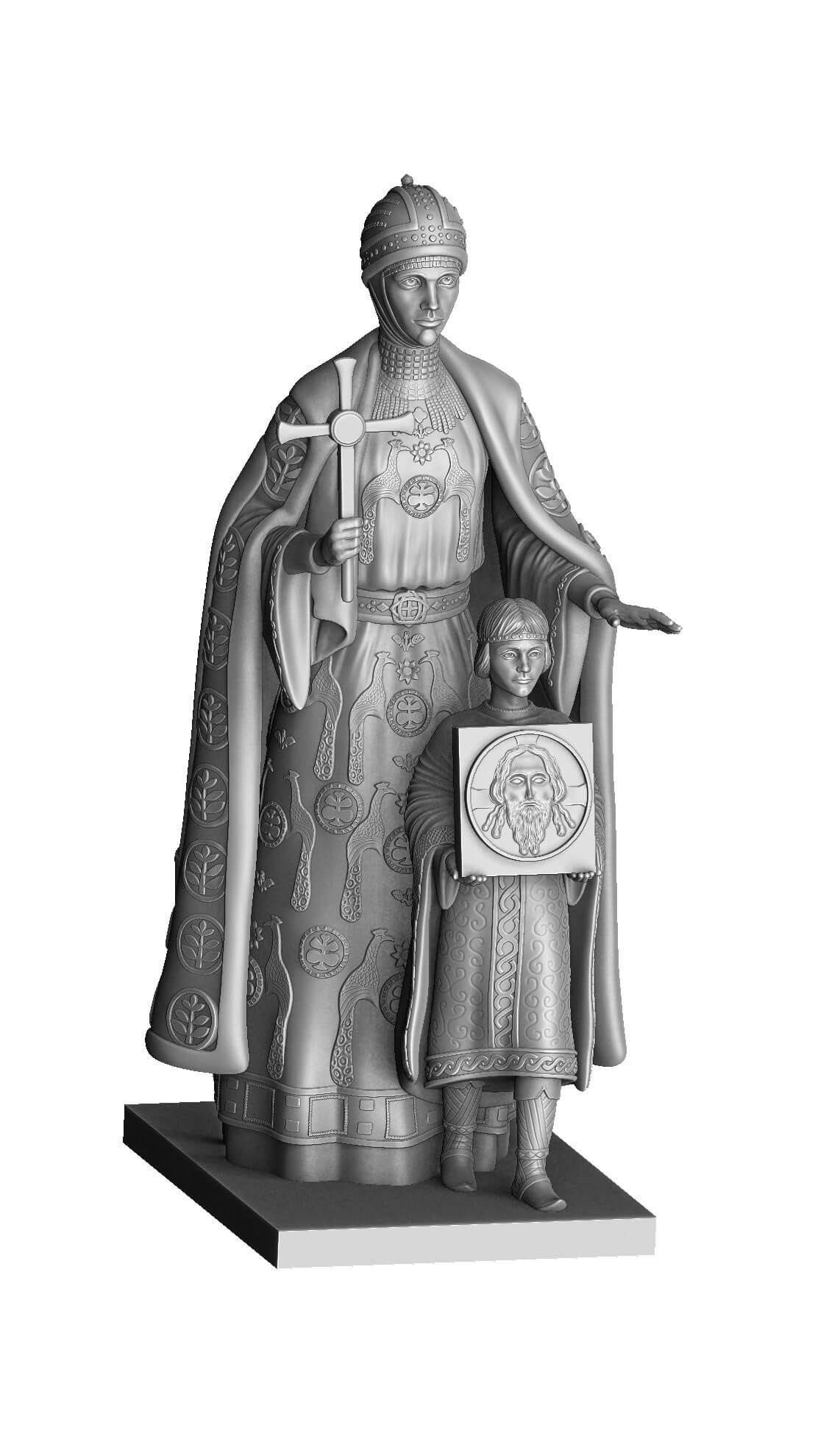 Monument To Princess Olga - 3D Model by naeem32