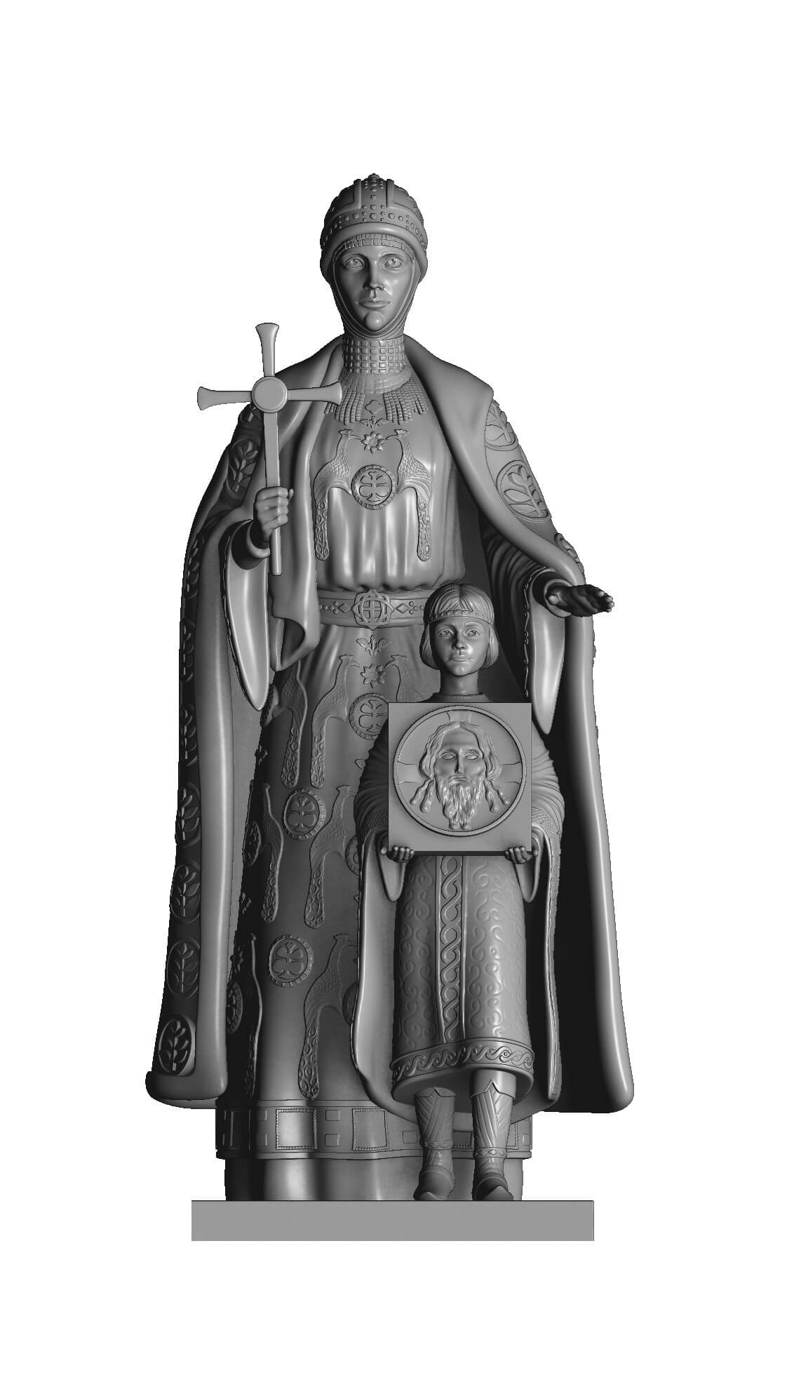 Monument To Princess Olga - 3D Model by naeem32