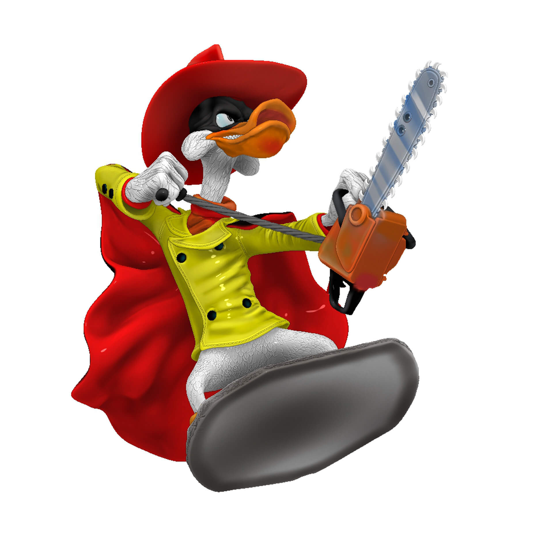 Negaduck (Darkwing Duck) - 3D Model by naeem32