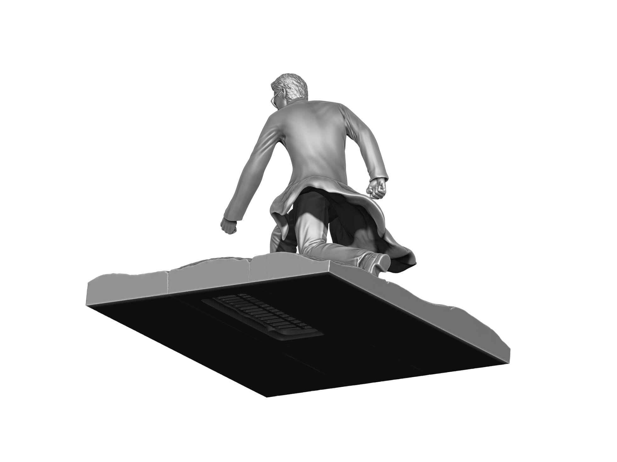 Neo From The Matrix. Neo Takes Off - 3D Model by naeem32