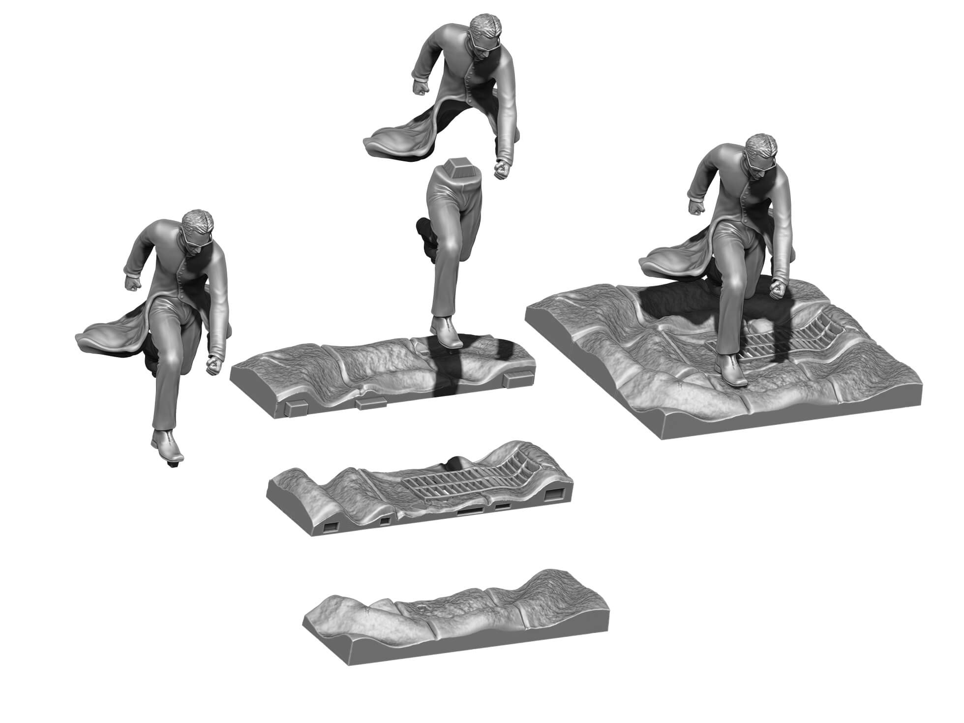 Neo From The Matrix. Neo Takes Off - 3D Model by naeem32