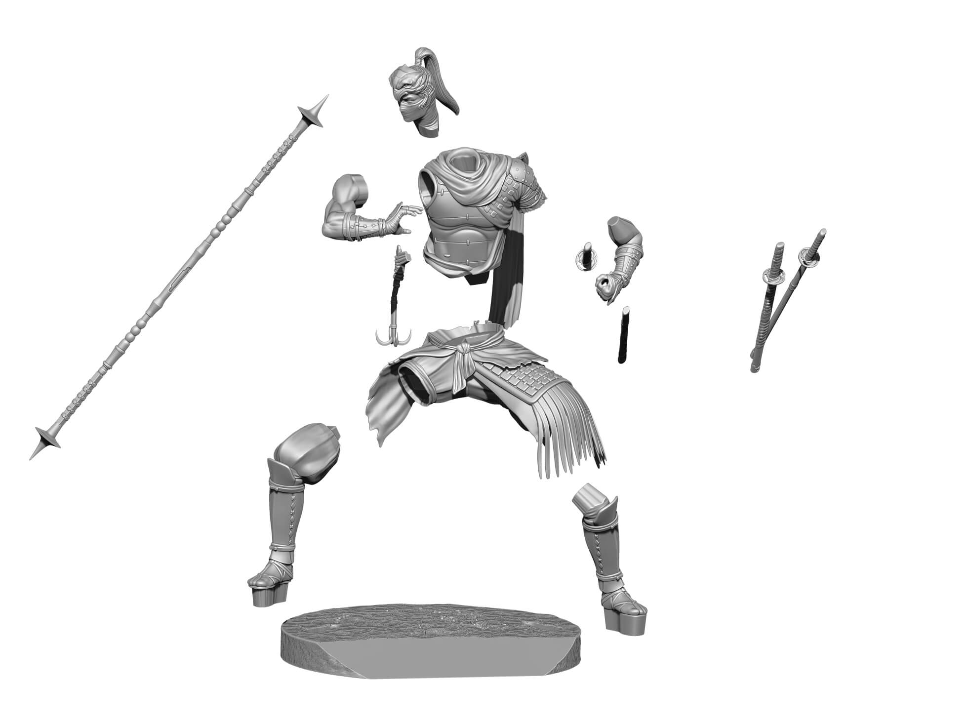 Ninja Gaiden Ryu Hayabusa - 3D Print Model by naeem32