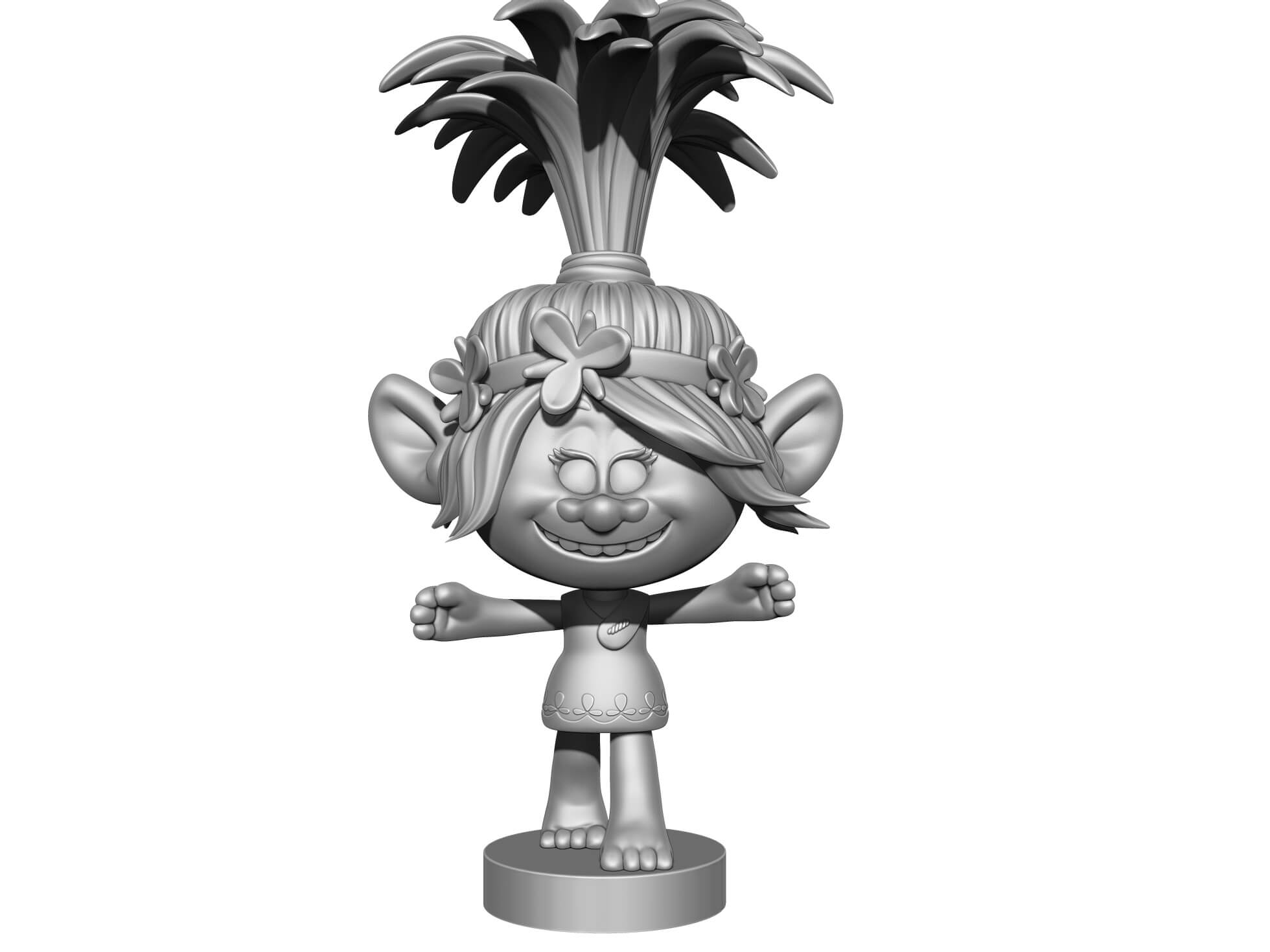 Poppy Troll Hugs - 3D Model by naeem32