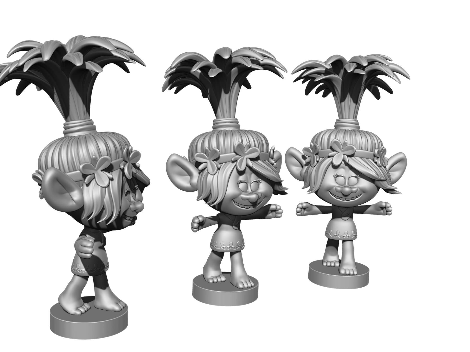 Poppy Troll Hugs - 3D Model by naeem32