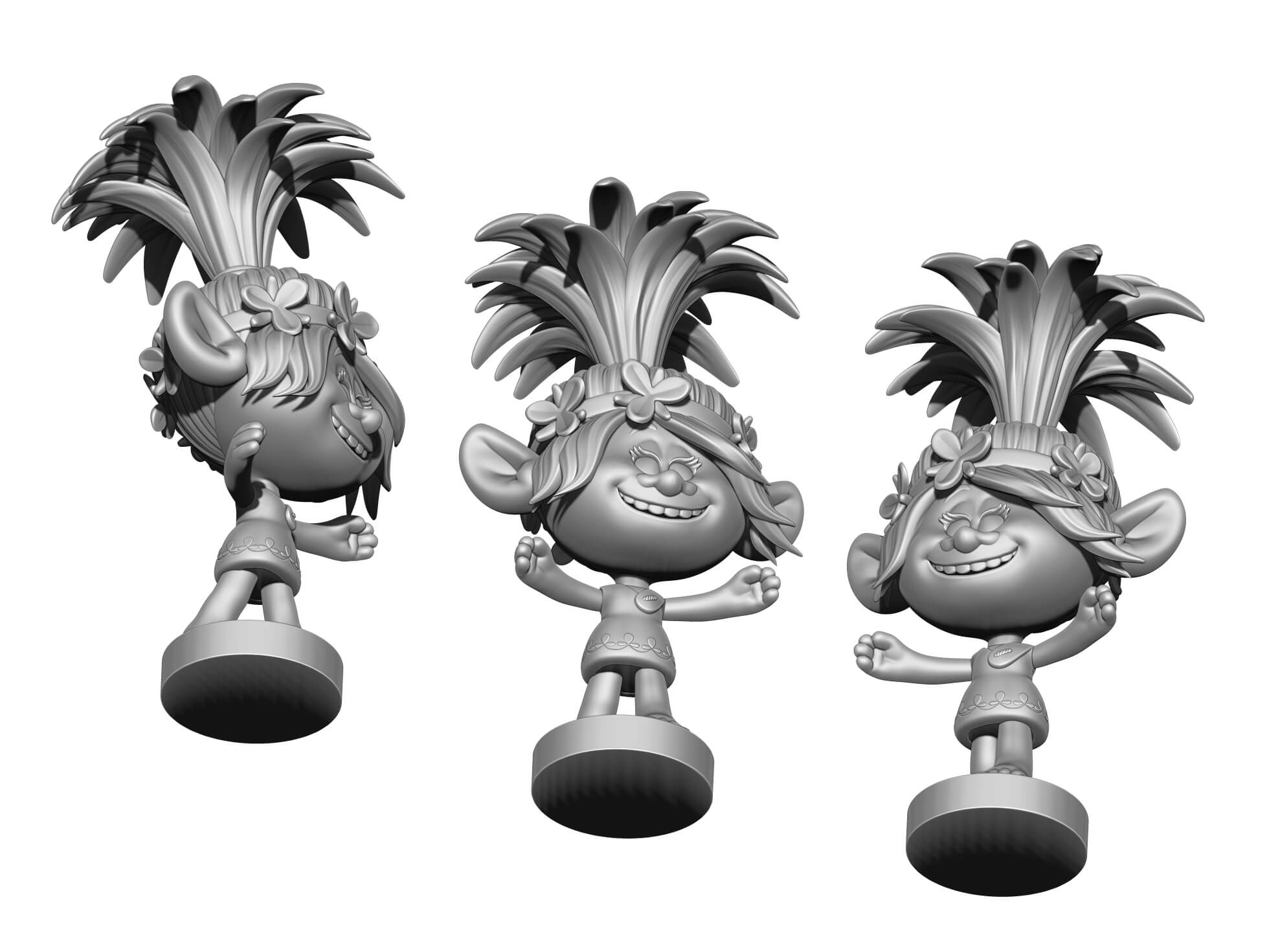 Poppy Troll Hugs - 3D Model by naeem32