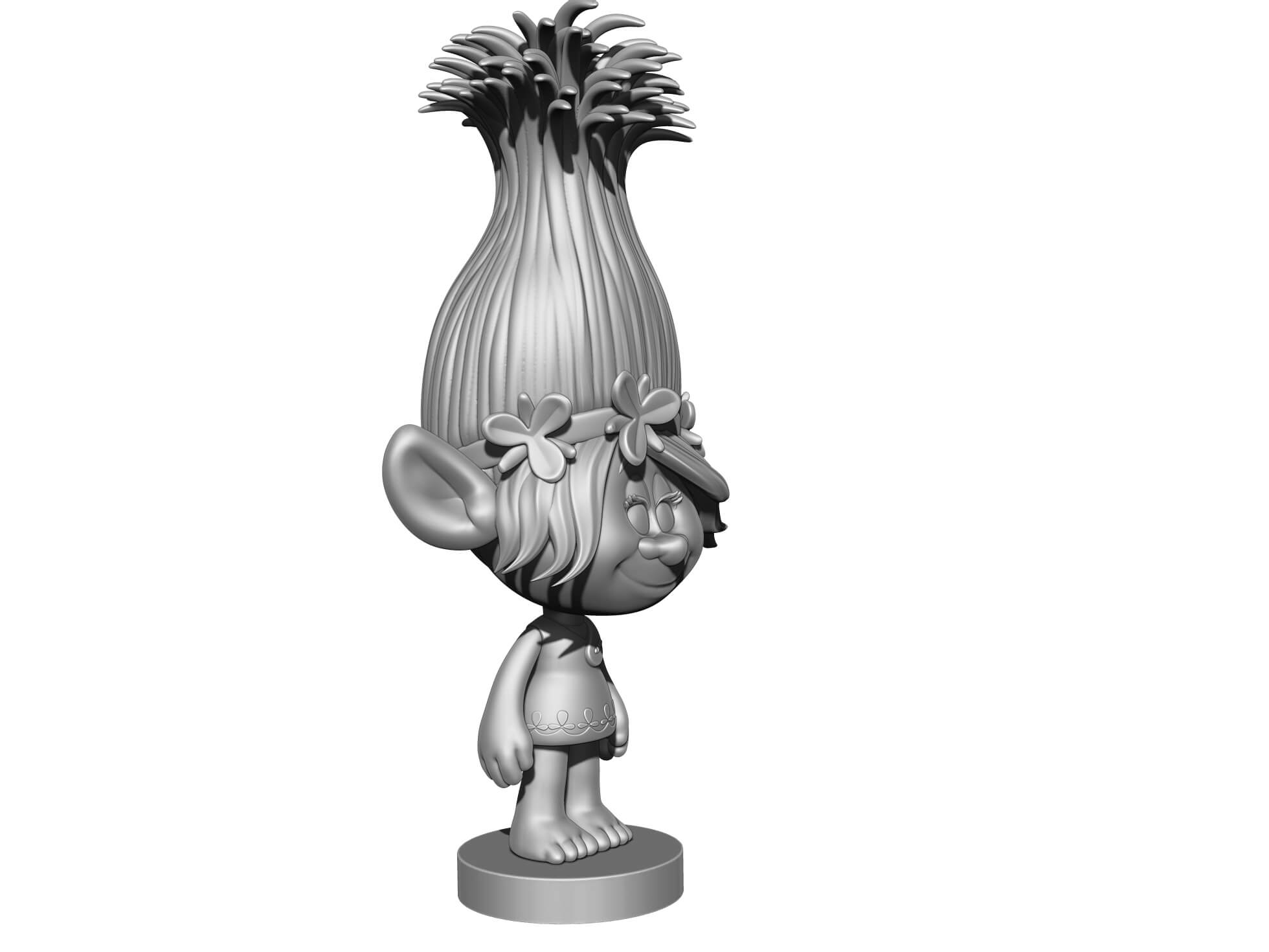 Princess Poppy Troll - 3D Model by naeem32